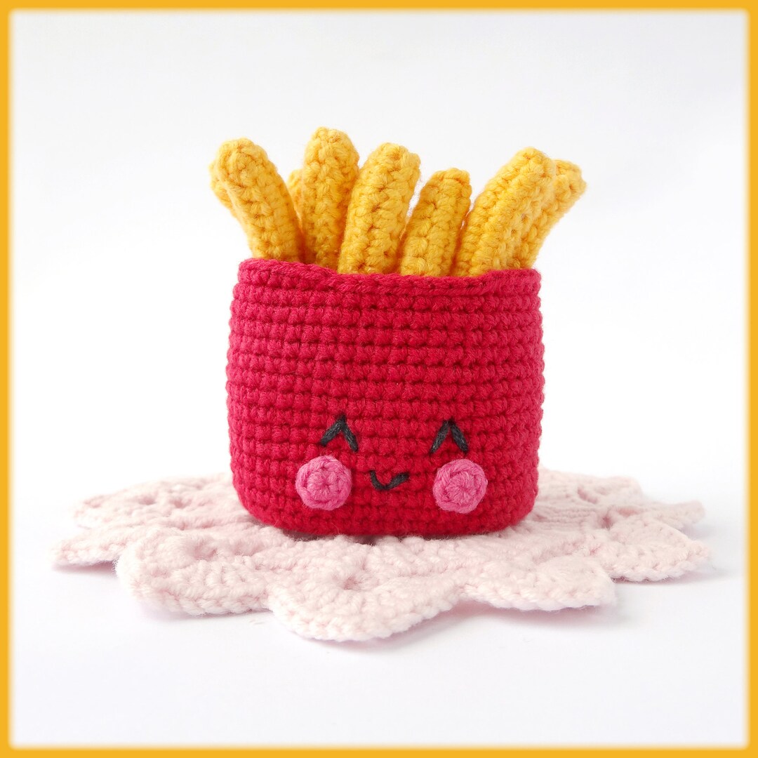 Amigurumi French Fries Crochet Pattern, Crochet French Fries Pattern ...