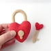 Crochet Pattern Heart Lock and Key Crochet Heart Lock - Etsy