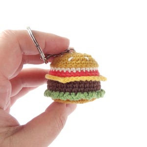 Hamburger Keychain Crochet Pattern - Etsy