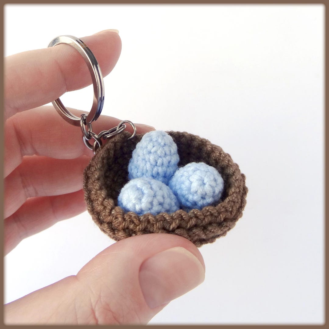 Bird Nest Keychain Crochet Pattern - Amigurumi PDF Tutorial - Etsy