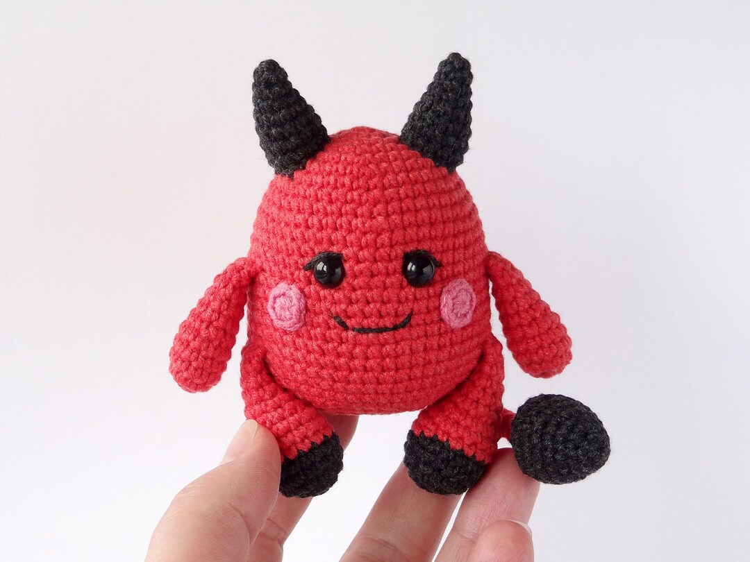 Amigurumi Devil Crochet Pattern Monster Toy Crochet Pattern - Etsy