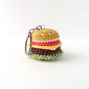 Hamburger Keychain Crochet Pattern - Etsy