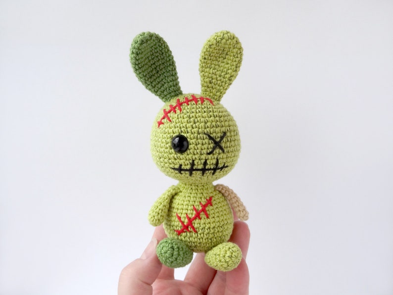Zombie Rabbit Crochet Pattern Amigurumi Monster Toy | Etsy