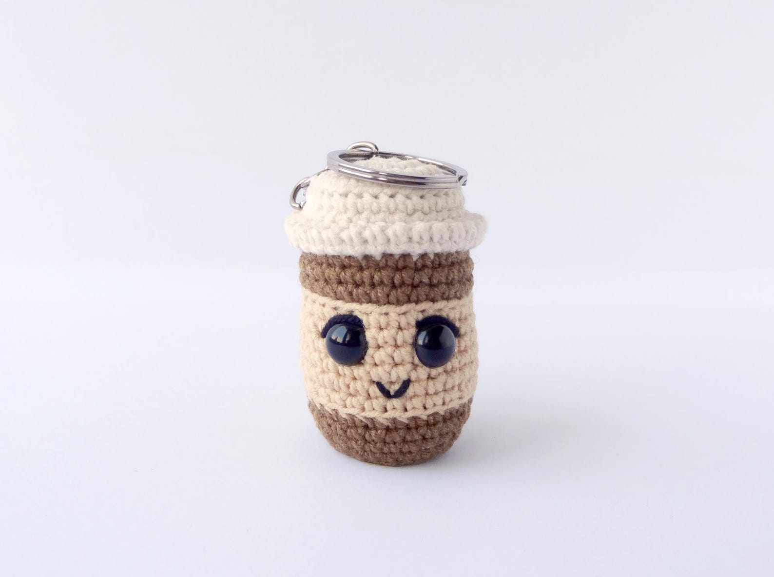 Cute Coffee Cup Keychain Crochet Pattern - Etsy