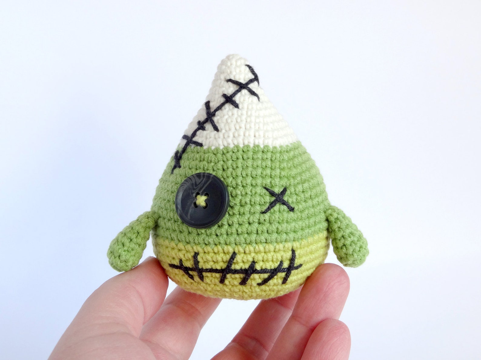 Creepy Zombie Candy Corn Crochet Pattern Halloween Amigurumi - Etsy