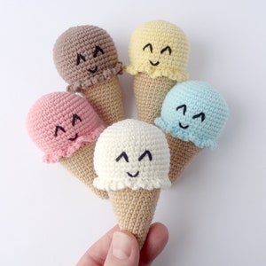 Mini Ice Cream Crochet Pattern Crochet Ice Cream Pattern - Etsy