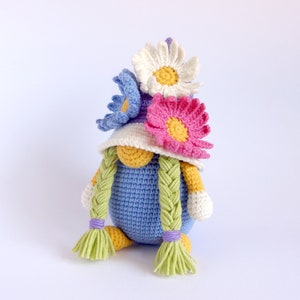 Daisy Gnome Crochet Pattern, Flower Gmone Pdf Pattern - Etsy