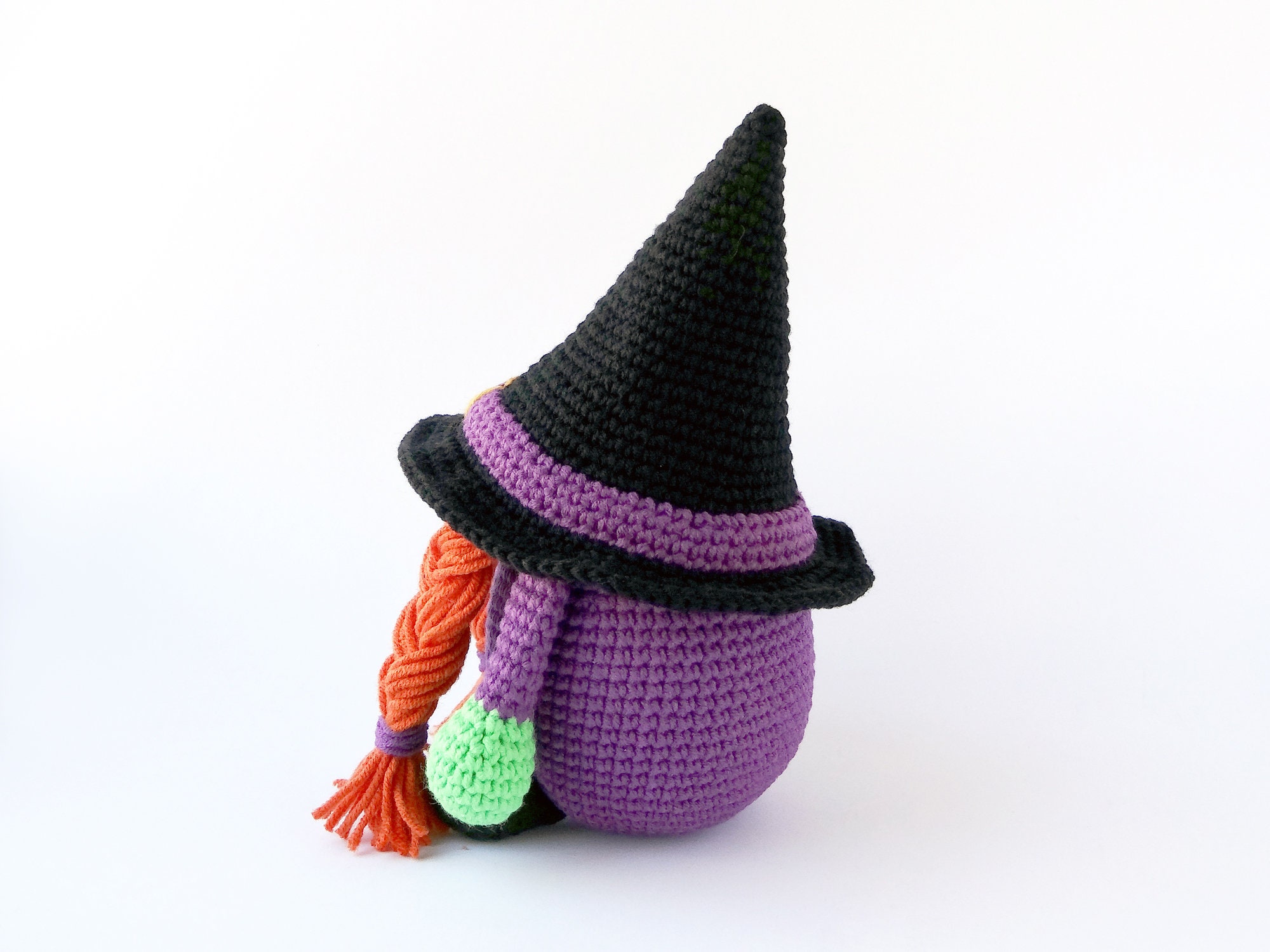 Witch Gnome Crochet Pattern Halloween Amigurumi Toy Halloween - Etsy