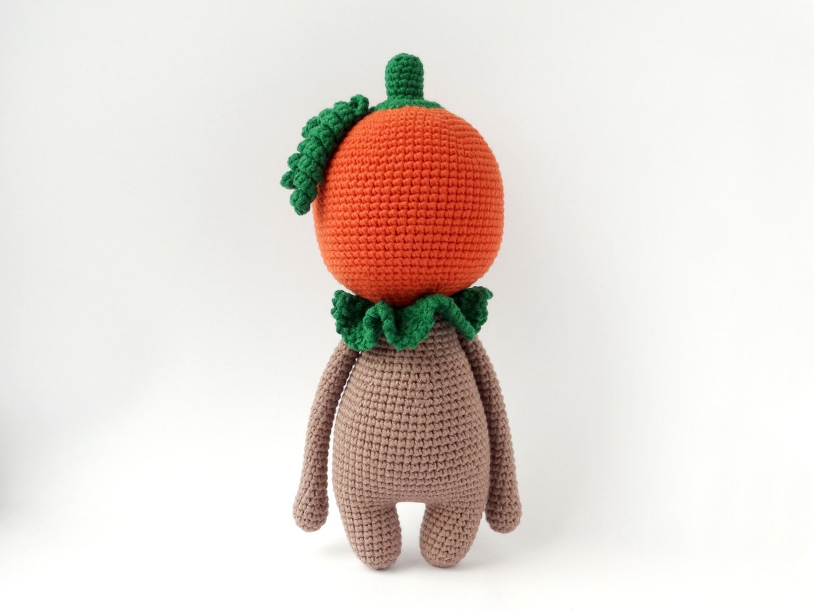 Pumpkin Head Doll Crochet Pattern Creepy Cute Halloween | Etsy