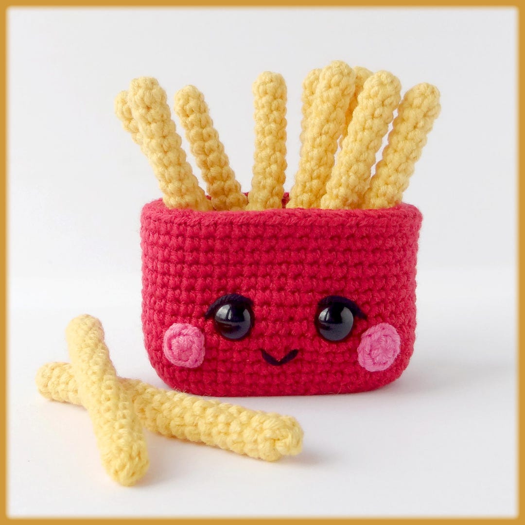 Cute French Fries Crochet Pattern - Amigurumi Food PDF Tutorial - Etsy