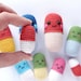 Amigurumi Pills Crochet Pattern, 4 Pill Sizes in 1 Crochet Pattern ...