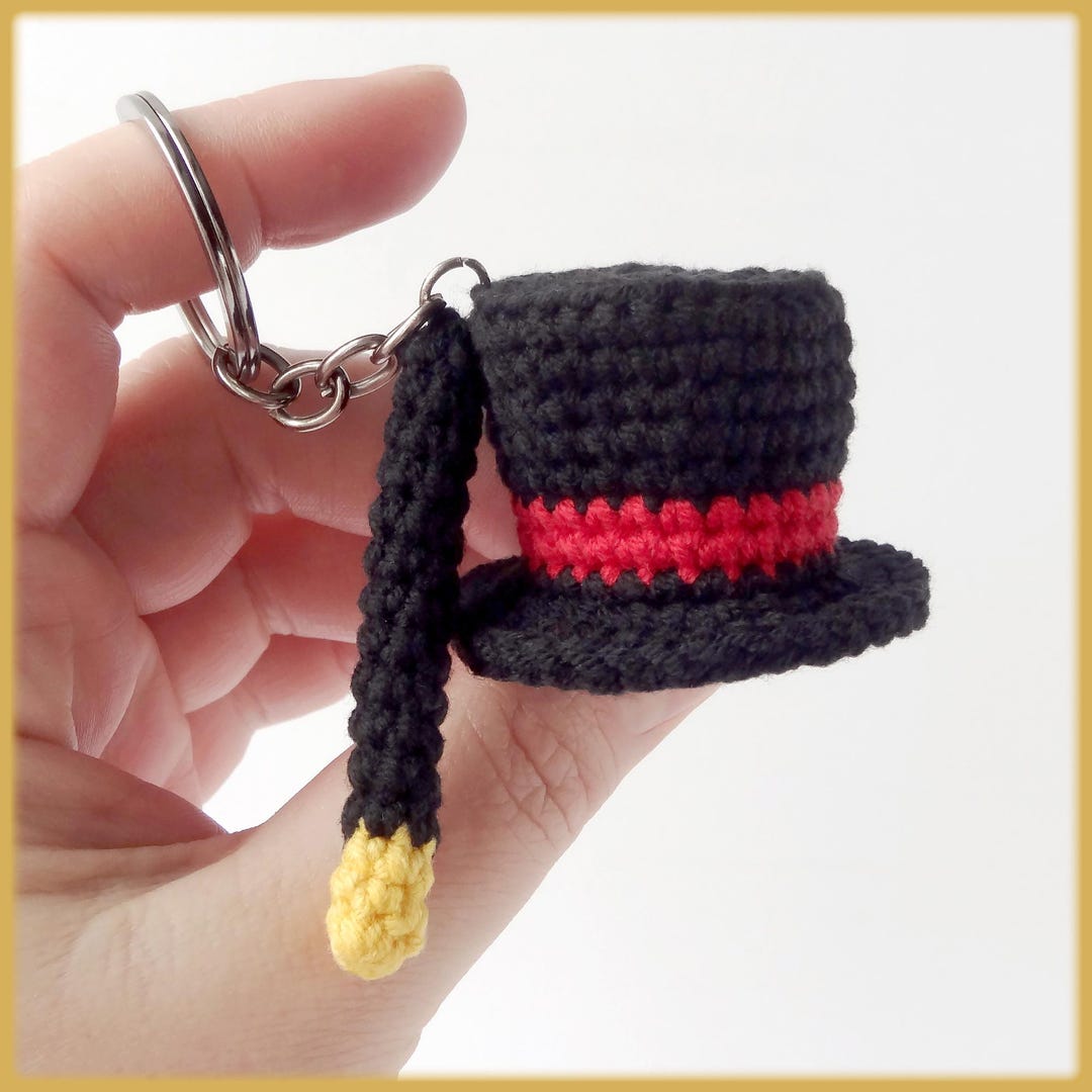 Magician Hat Keychain Crochet Pattern - Amigurumi Accessory PDF ...