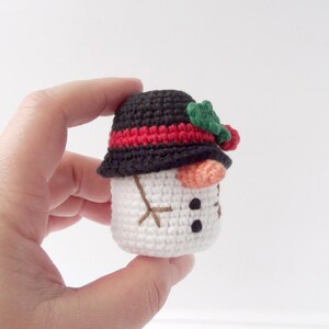 Snowman Gnome Keychain Crochet Pattern - Etsy