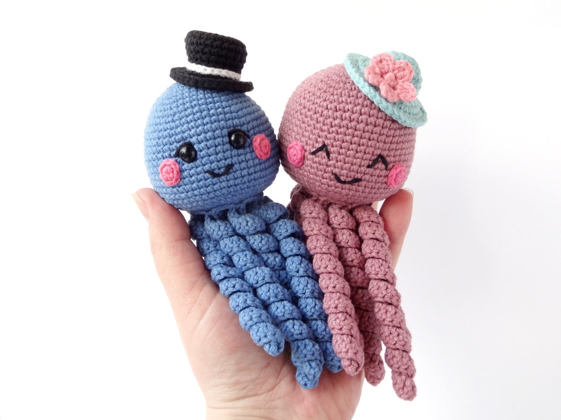 Cute Octopuses Crochet Pattern Amigurumi Toys Crochet - Etsy
