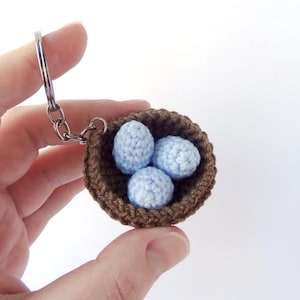 Bird Nest Keychain Crochet Pattern - Amigurumi PDF Tutorial - Etsy