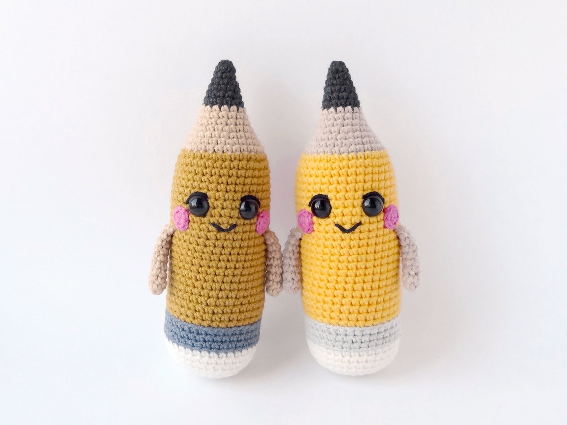 Amigurumi Pencil Crochet Pattern Crochet Pencil Pencil - Etsy