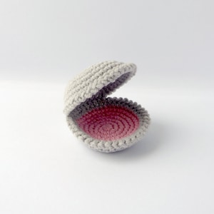 Clam With Pearl Crochet Pattern - Etsy