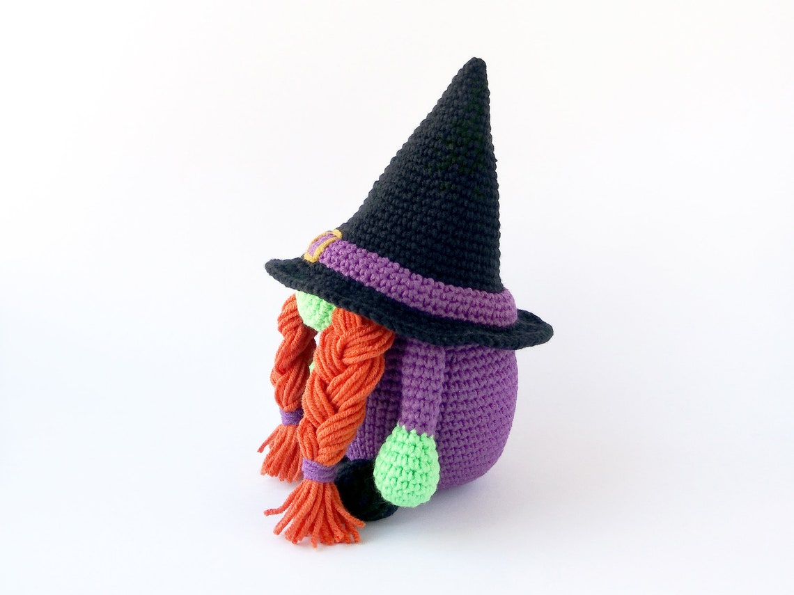 Witch Gnome Crochet Pattern Halloween Amigurumi Toy Halloween - Etsy