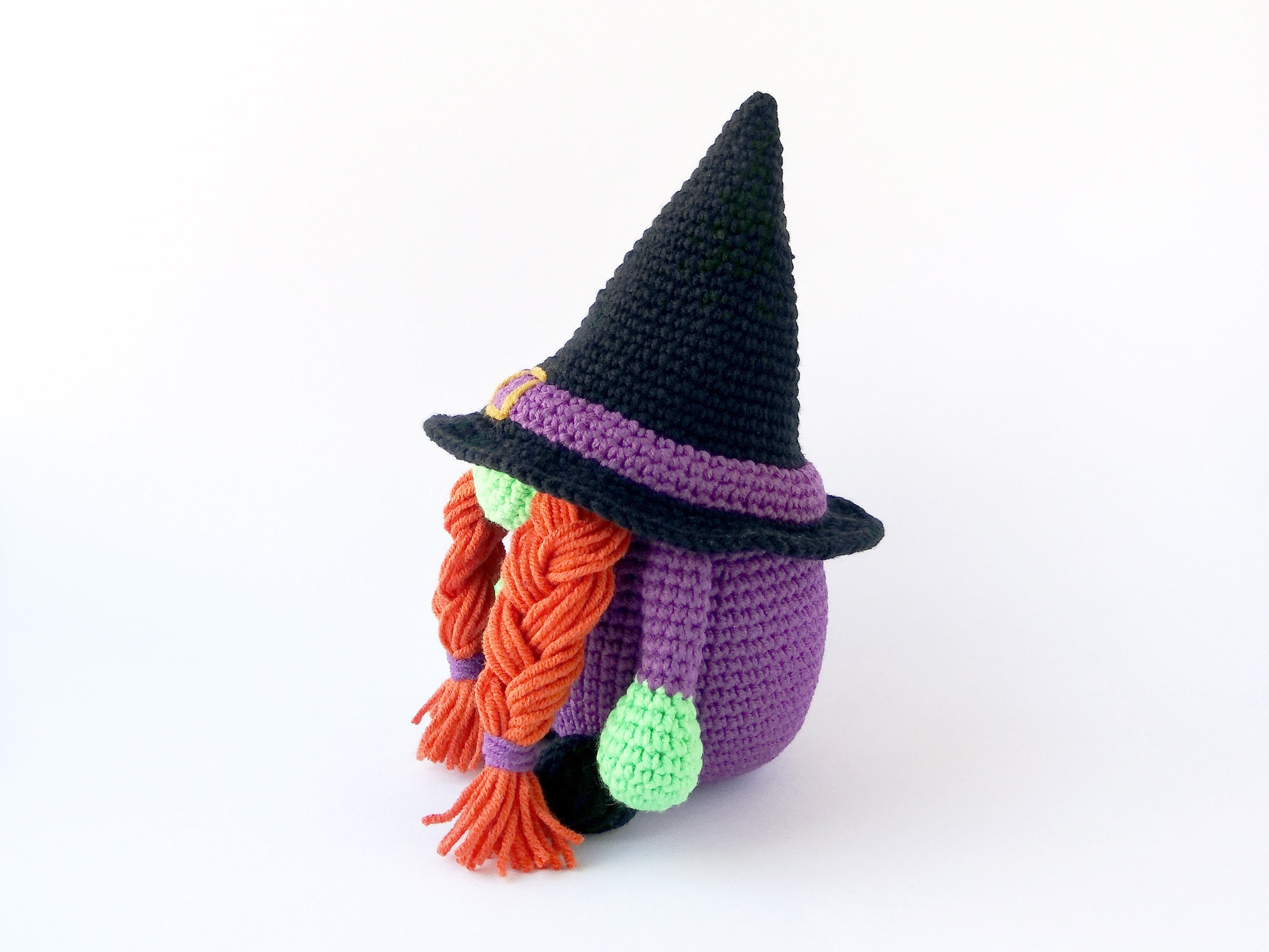 Witch Gnome Crochet Pattern Halloween Amigurumi Toy Halloween - Etsy