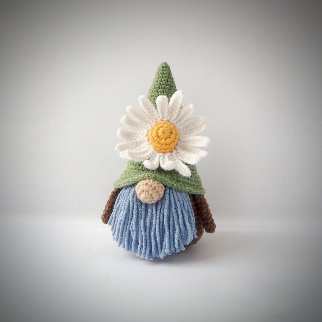 Crochet Pattern Daisy Gnome Crochet Flower Gmone Amigurumi - Etsy