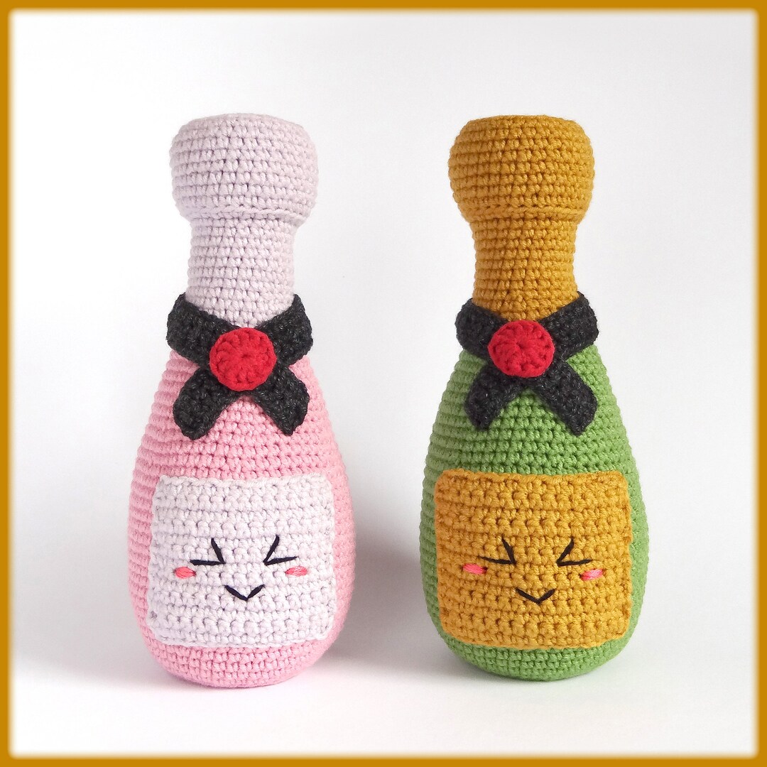Champagne Bottle Crochet Pattern - Etsy