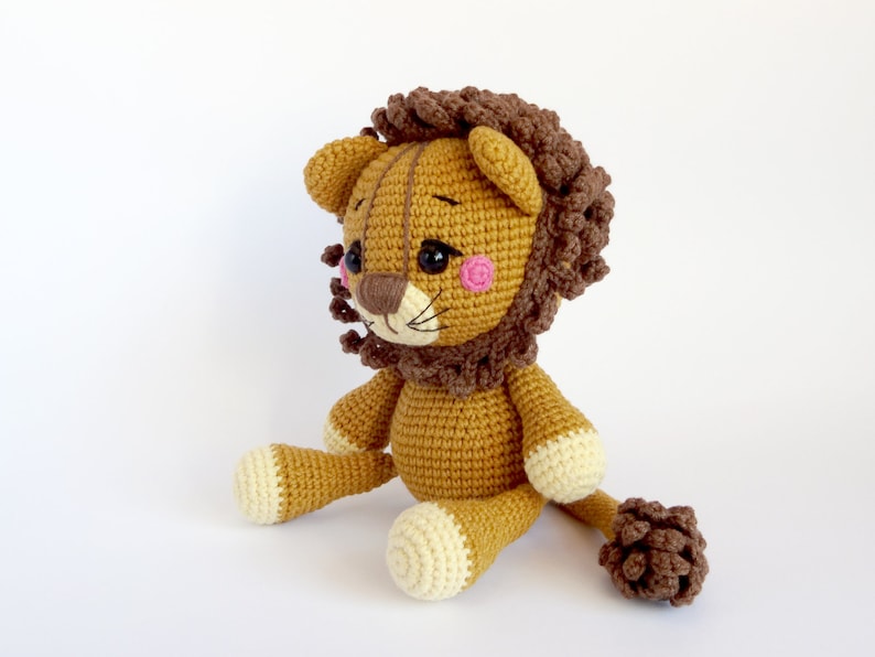 Leo the Lion Crochet Pattern Amigurumi Toy Crochet Lion - Etsy