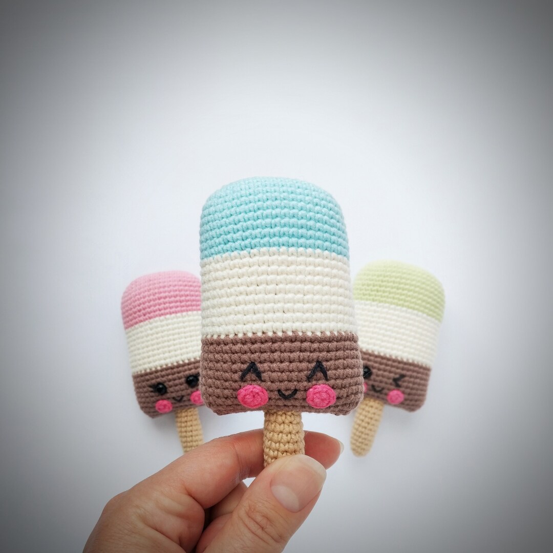 Cute Ice Cream Crochet Pattern Amigurumi Food Toy Crochet - Etsy
