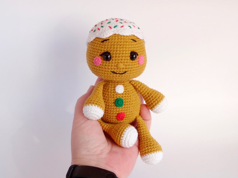 Gingerbread Doll Crochet Pattern Amigurumi Toy Christmas - Etsy