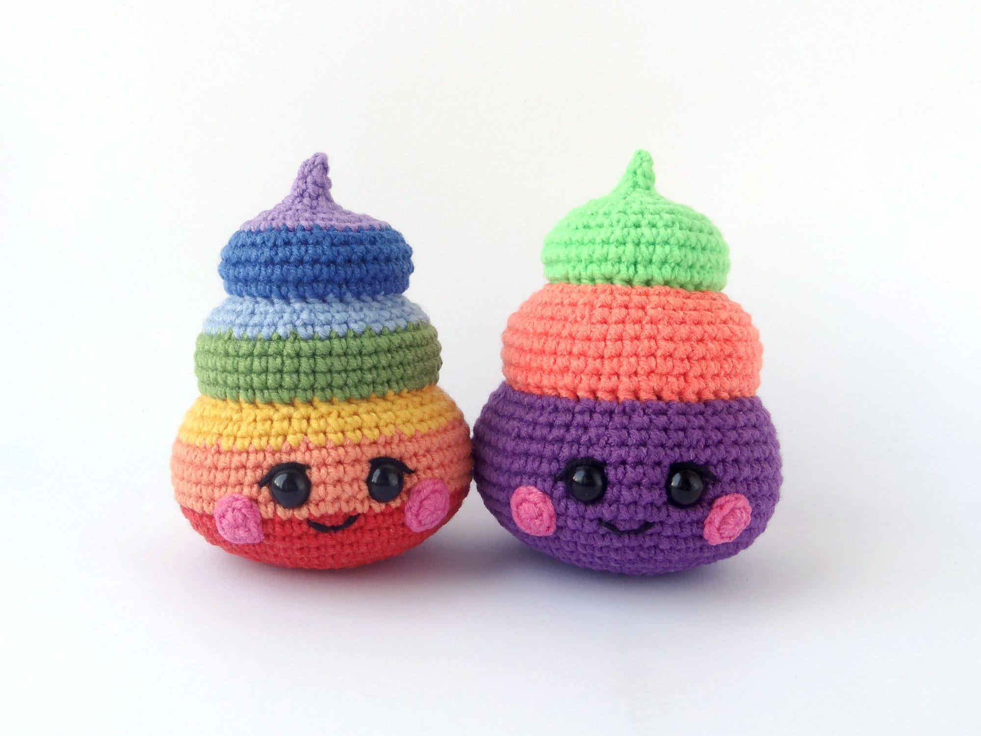Rainbow Poop Crochet Pattern Kawaii Amigurumi Toy Crochet - Etsy UK