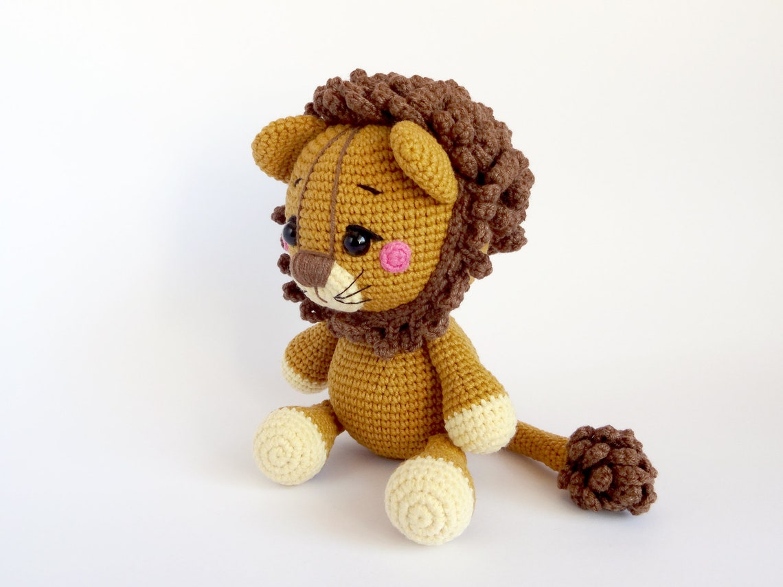 Leo the Lion Crochet Pattern Amigurumi Toy Crochet Lion - Etsy