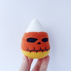 Skull Candy Corn Crochet Pattern Halloween Decoration - Etsy