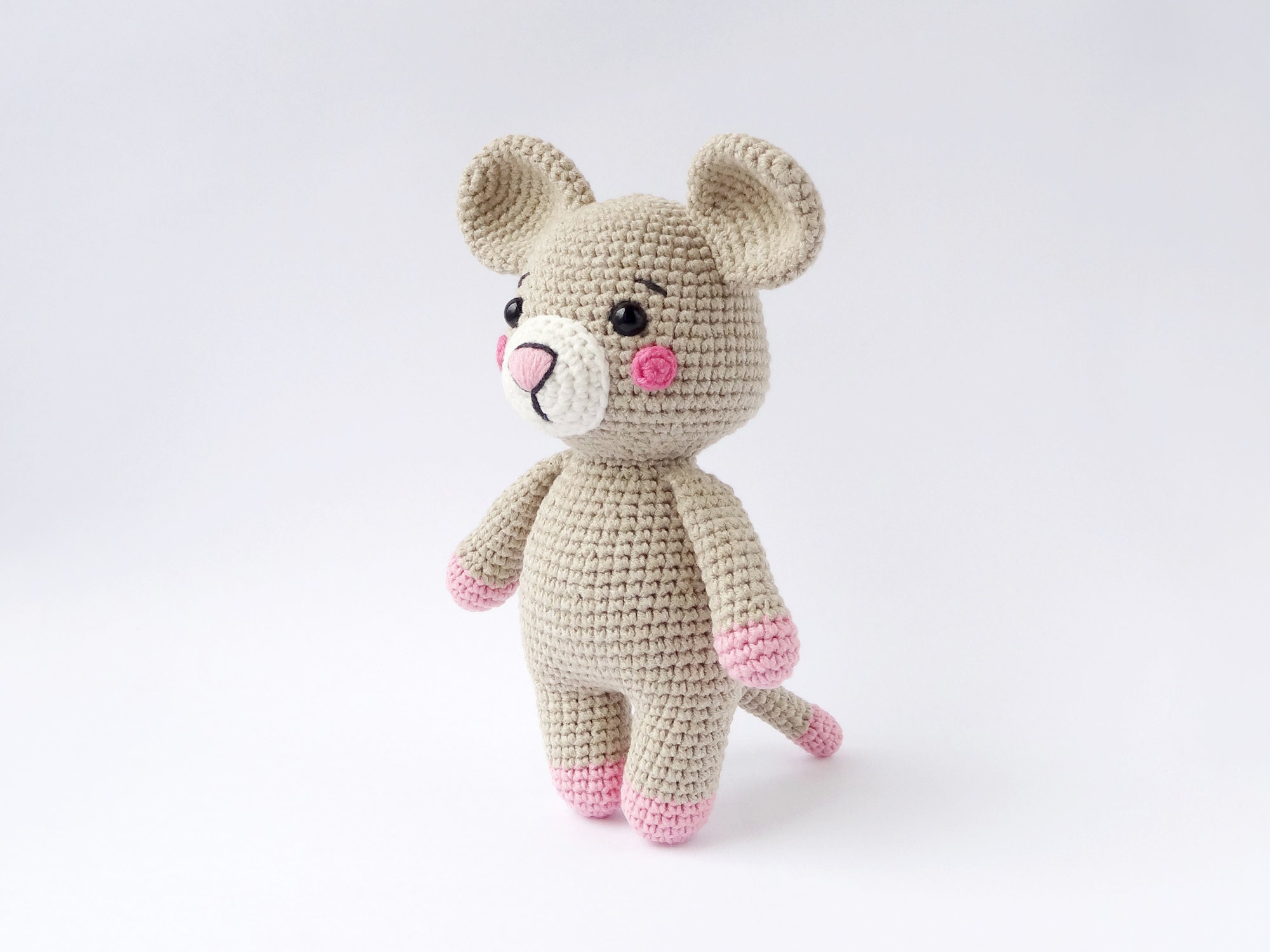 Martin the Mouse Crochet Pattern Amigurumi Animal Cute - Etsy