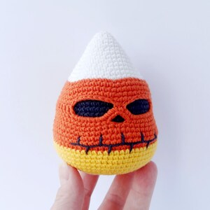 Skull Candy Corn Crochet Pattern Halloween Decoration - Etsy