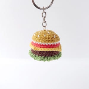Hamburger Keychain Crochet Pattern - Etsy