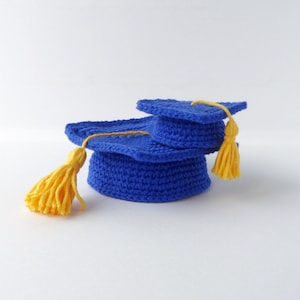 Graduation Cap Crochet Pattern, Crochet Graduation Hat for Amigurumi ...