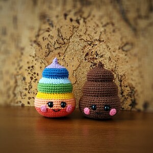 Rainbow Poop Crochet Pattern Kawaii Amigurumi Toy Crochet - Etsy