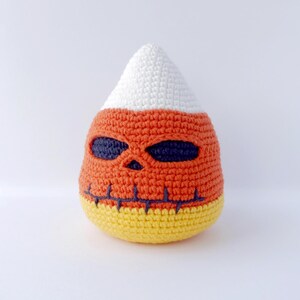 Skull Candy Corn Crochet Pattern Halloween Decoration - Etsy