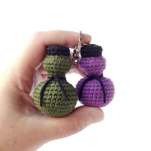 Potion Bottle Keychain Crochet Pattern - Etsy