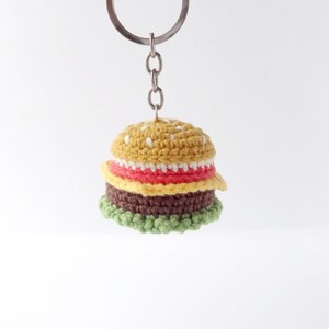 Hamburger Keychain Crochet Pattern - Etsy
