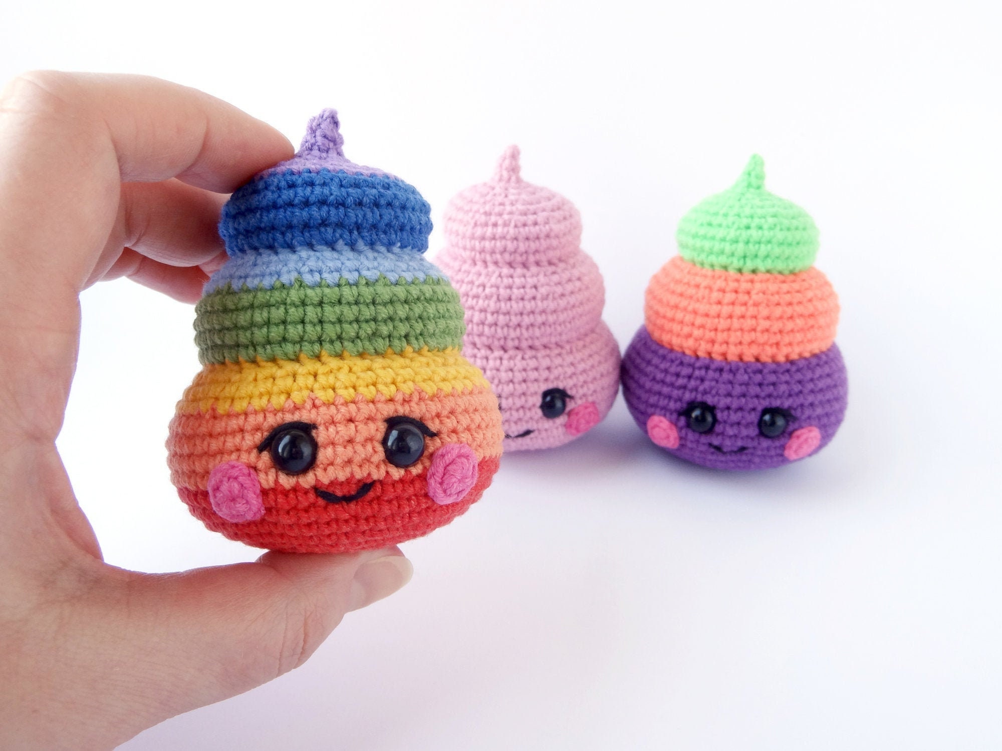 Rainbow Poop Crochet Pattern Kawaii Amigurumi Toy Crochet - Etsy Canada