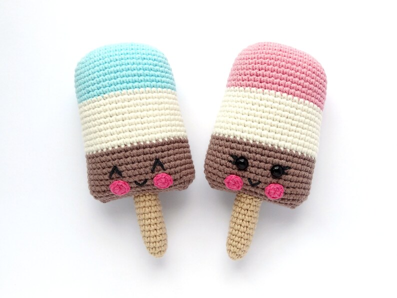 Cute Ice Cream Crochet Pattern Amigurumi Play Food Toy | Etsy