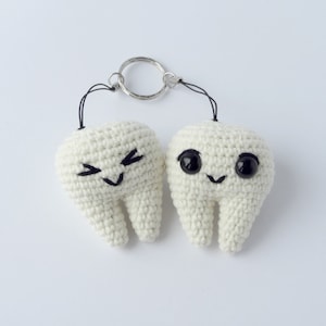 Tooth Keychain Crochet Pattern Pdf Tutorial - Etsy