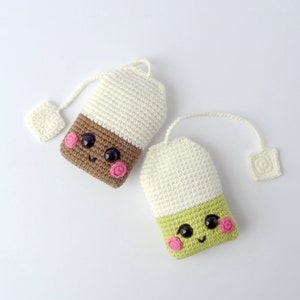 Tea Bag Crochet Pattern, Cute Amigurumi Tea Bag Pattern - Etsy
