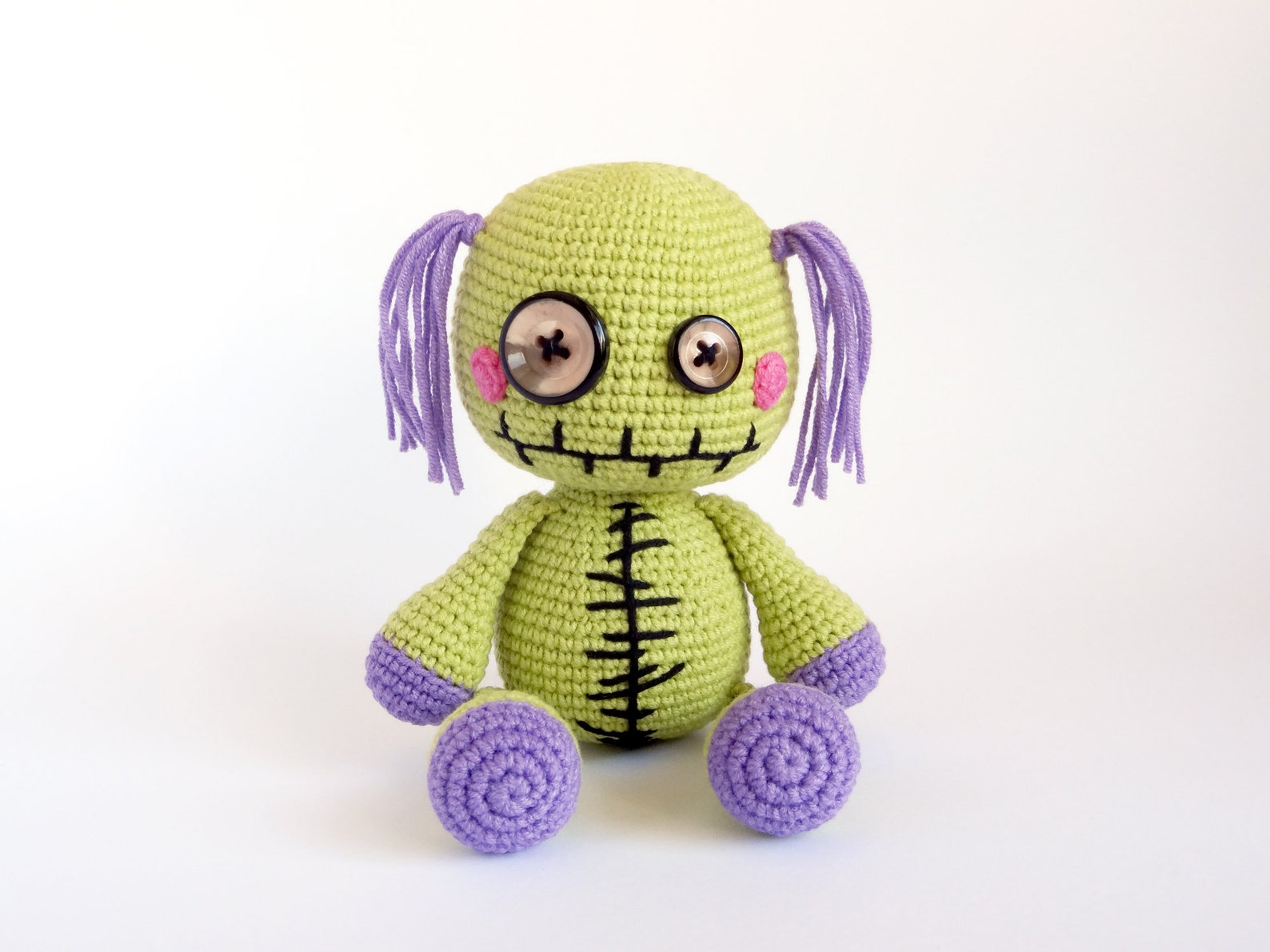 Green Voodoo Doll Crochet Pattern Amigurumi Toy Crochet - Etsy