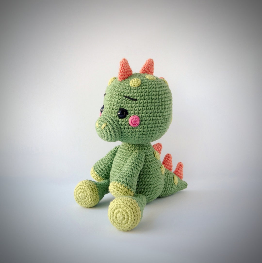 Dino the Dinosaur Crochet Pattern Amigurumi Toy Crochet - Etsy