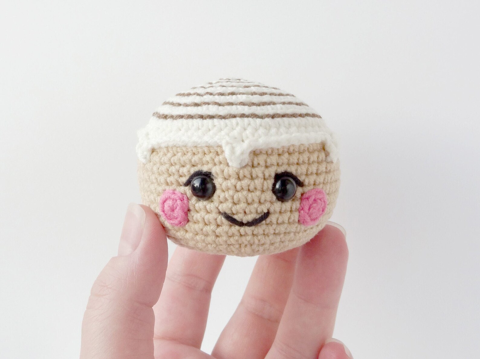 Cute Cinnamon Roll Crochet Pattern amigurumi food | Etsy