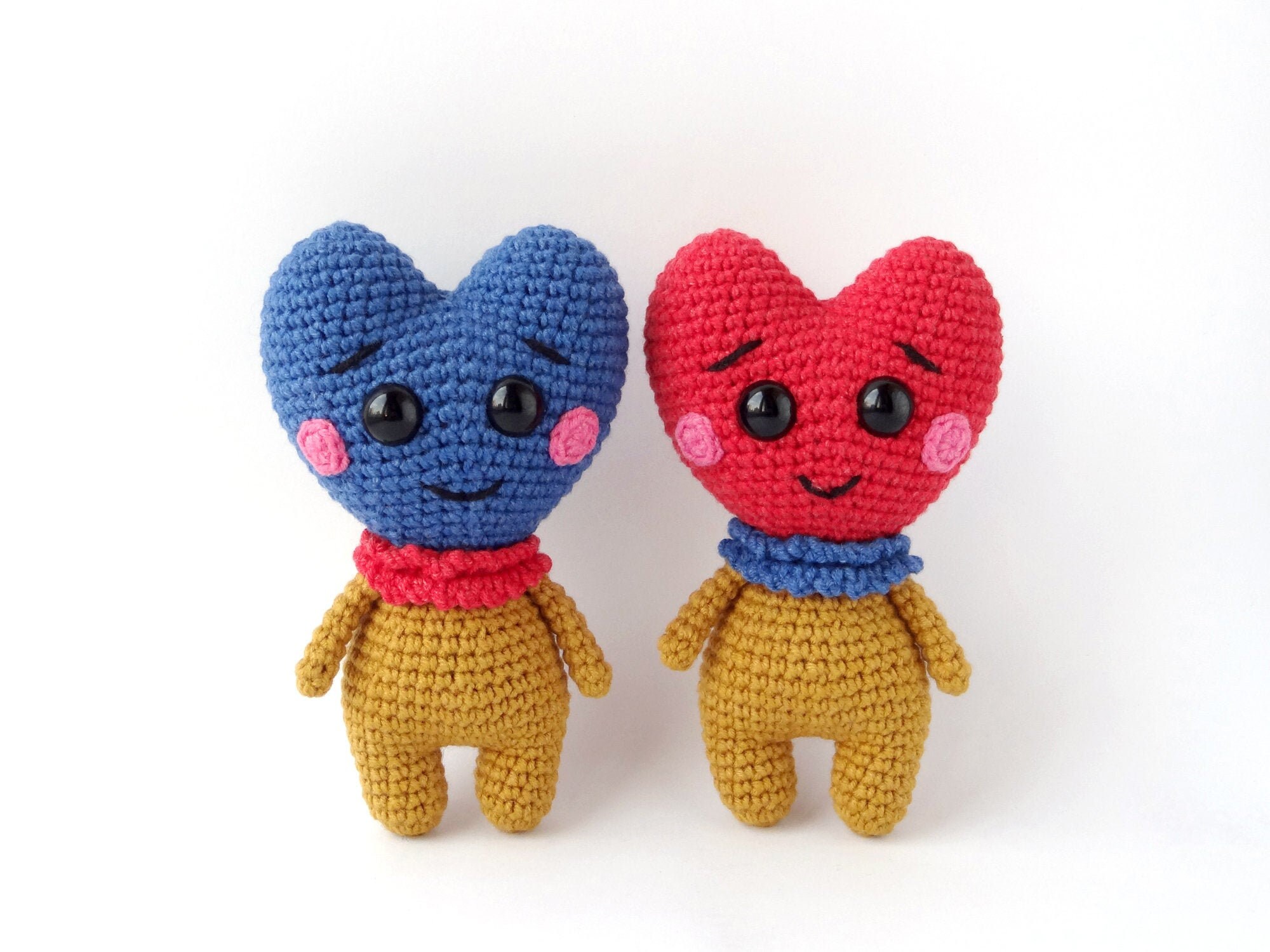 Amigurumi Heart Crochet Pattern Crochet Heart Pattern Cute - Etsy