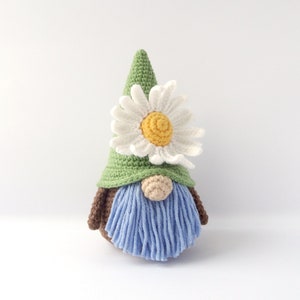 Crochet Pattern Daisy Gnome, Crochet Flower Gmone Amigurumi Toy - Etsy
