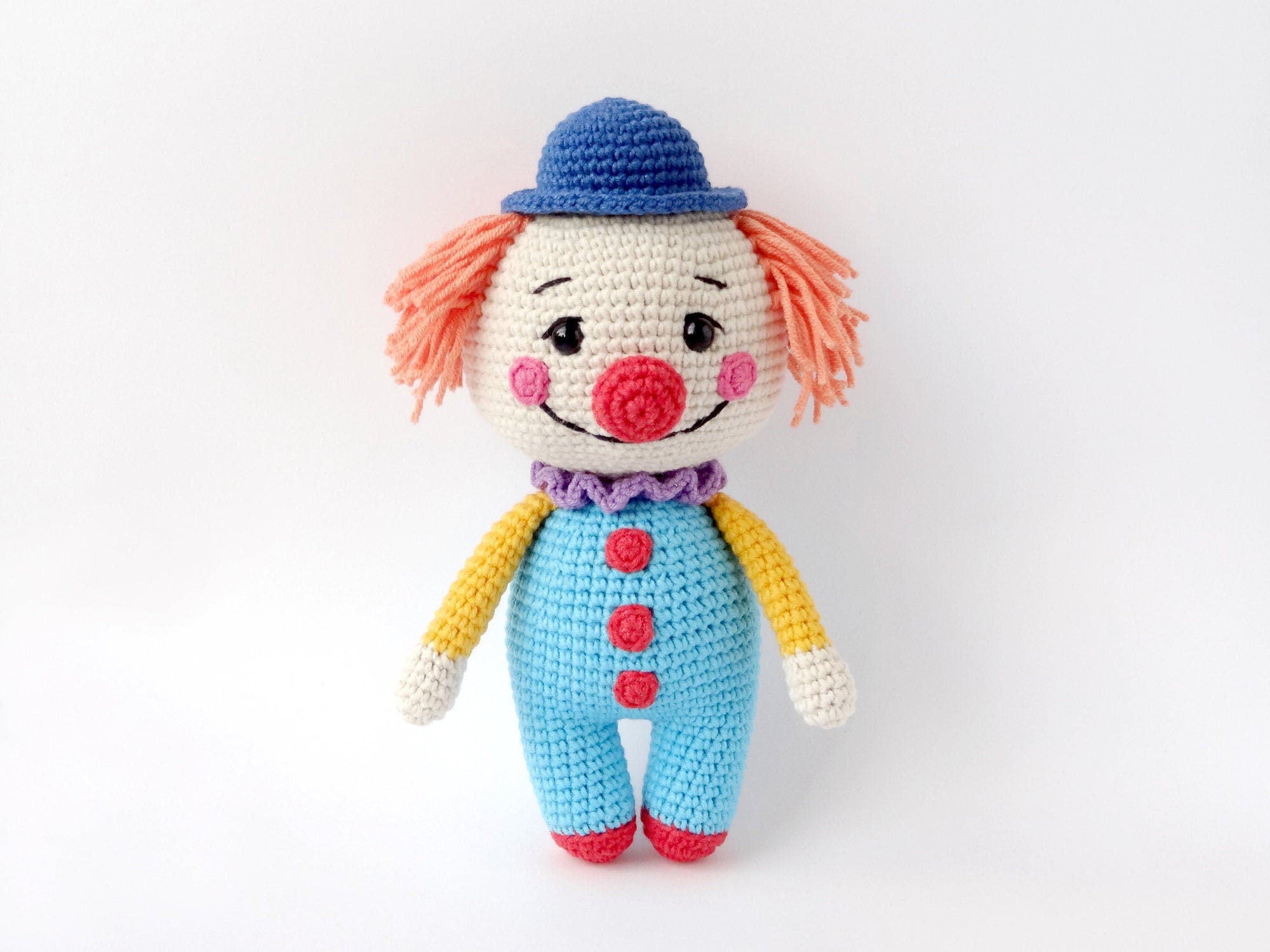 Clown Crochet Pattern Amigurumi Doll Crochet Clown Pattern - Etsy Australia