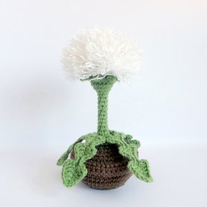 Crochet Pattern Dandelion Flower, Crochet Yellow and White Dandelion ...